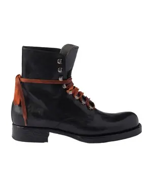 Prada Leather Laced Booties