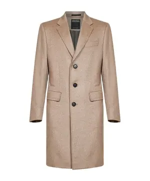Zegna Single-breasted Cashmere Coat - No