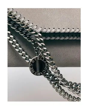 Stella McCartney Falabella Chainmail Tiny Tote Bag - Silver
