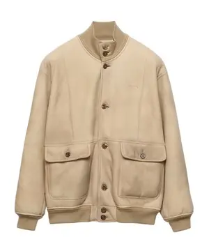 Prada Shearling Bomber Jacket - Rope