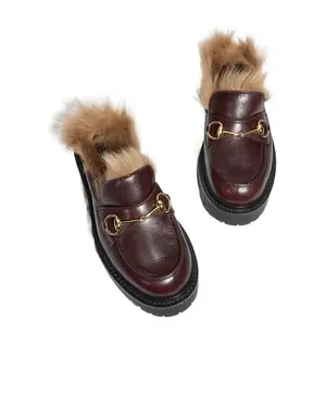Gucci Mule With Horsebit And Lug Sole