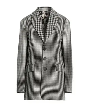 Marni Plaid Single- Coat - Black