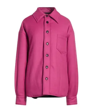 Marni Thick Wool Shirt Jacket - Pink