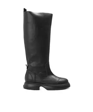 GANNI Leather Kneehigh Boots