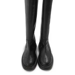 GANNI Leather Kneehigh Boots