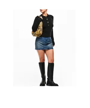 GANNI Leather Kneehigh Boots