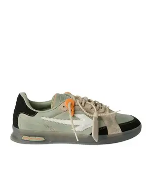 Off-White Eop Worn Out Panelled Sneakers - Gray