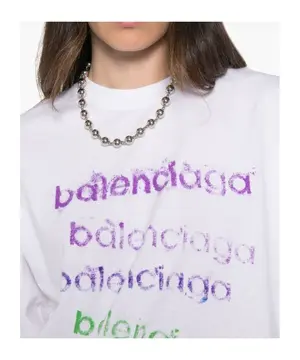 Balenciaga Logo Print Oversized T-shirt