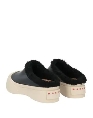Marni Minimalist Leather Wedge Clogs