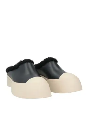 Marni Minimalist Leather Wedge Clogs