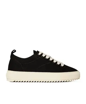 REPRESENT Suede Lowtop Platform Sneakers - Black