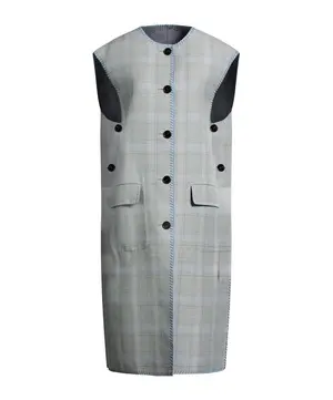 Marni Plaid Sleeveless Coat - Grey