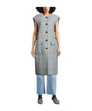 Marni Plaid Sleeveless Coat