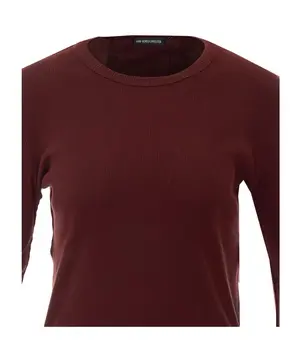 ANN DEMEULEMEESTER Ruched Cropped Long-sleeve T-shirt