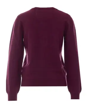 Liu Jo Crystal-logo Crew-neck Sweater