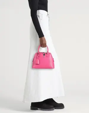 MAISON MARGIELA Medium Plain Leather Bowling Bag