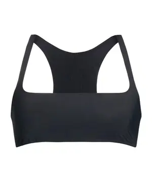 Rick Owens Stylish Solid Color Bikini Top - Black