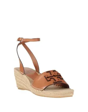Tory Burch Leather Wedge-heel Espadrilles