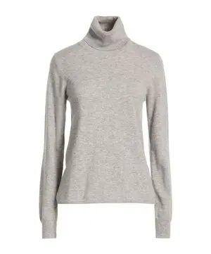 Max Mara Turtleneck Knit Sweater - Gray