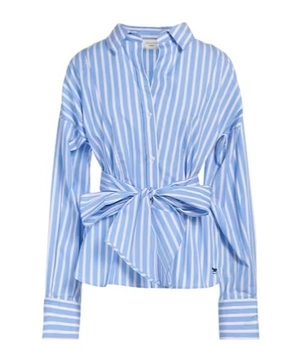 Max Mara Striped Long-sleeve Shirt - Blue