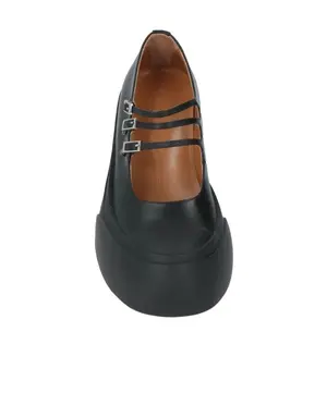 Marni Simple Leather Mary Jane Shoes
