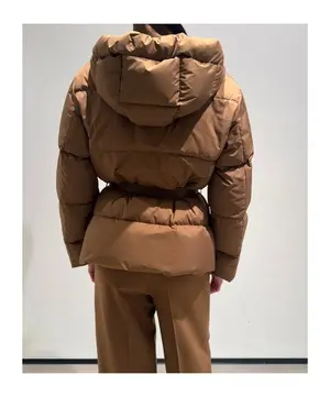 Max Mara Long-sleeved Hooded Cotton Jacket