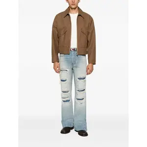 Amiri Distressed Straight Flare Jeans