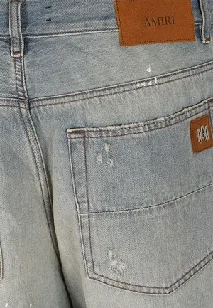 Amiri Distressed Straight Flare Jeans