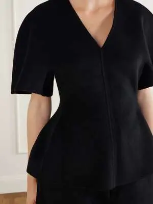 LISA YANG Wool And Cashmere-blend Blouse