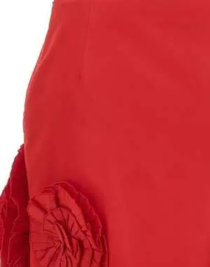 Blumarine Ruffled Rosette Mini Skirt