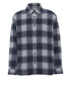 A.p.c. Long-sleeved Plaid Shirt - Blue