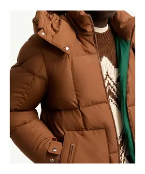 Moncler Dravenis Hooded Mid-length Down Jacket