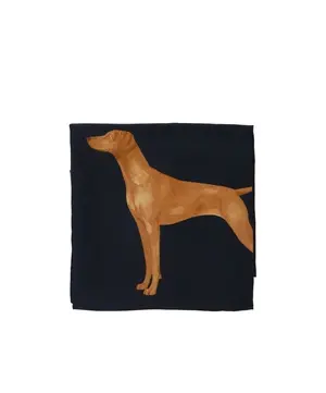 Ralph Lauren Dog Pattern Scarf - Blue