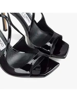 JIMMY CHOO Square-toe High-heeled Sandals