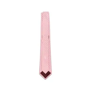 Gucci Interlocking G Silk Jacquard Tie - Light Pink