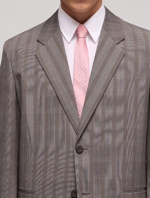 Gucci Interlocking G Silk Jacquard Tie - Light Pink