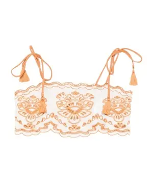 Farm Rio Patterned Suspenders - Nude