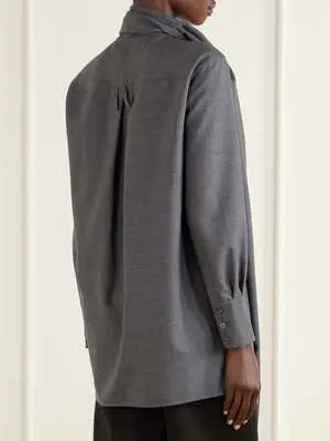 WILLY CHAVARRIA Cravat Wool Shirt