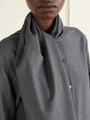 WILLY CHAVARRIA Cravat Wool Shirt