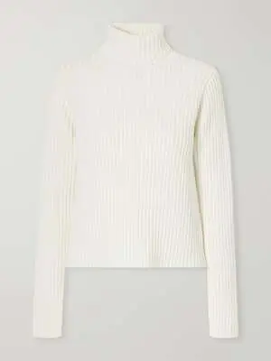 Still Here Miller Ribbed Cotton Turtleneck Sweater