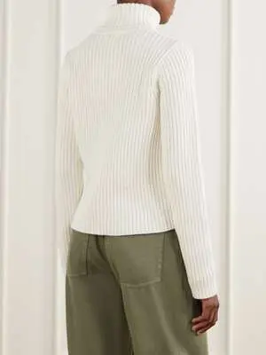 Still Here Miller Ribbed Cotton Turtleneck Sweater