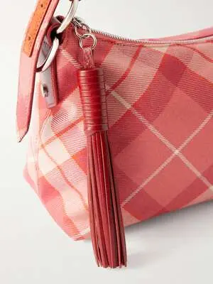 VIVIENNE WESTWOOD Emma Checked Wool Shoulder Bag