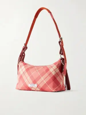 VIVIENNE WESTWOOD Emma Checked Wool Shoulder Bag - Pink