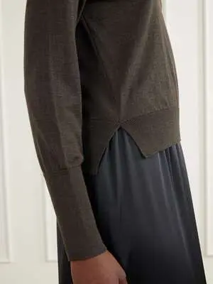 Simone Rocha Embellished Merino Wool And Silk-blend Sweater