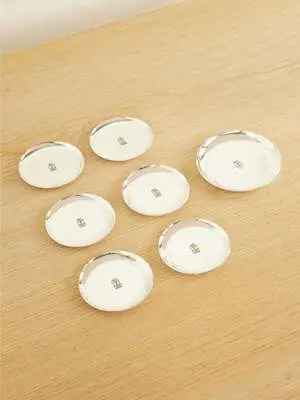 Brunello Cucinelli Set Of -plated Stainless Steel Bottle Coaster And Coasters