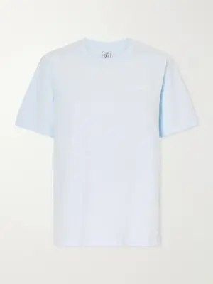 Sporty & Rich Health Is Wealth Cotton T-shirt - Blue