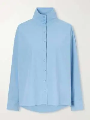 Still Here Madison Cotton-poplin Shirt