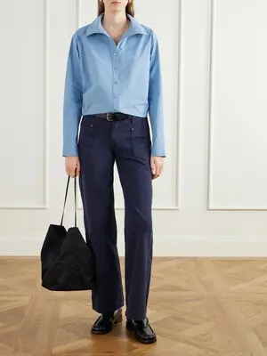 Still Here Madison Cotton-poplin Shirt