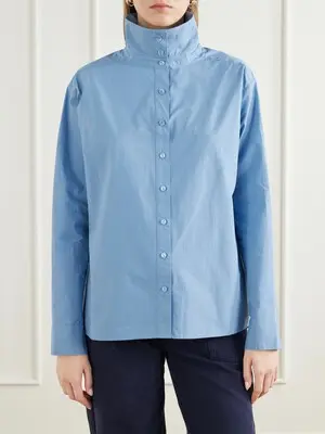 Still Here Madison Cotton-poplin Shirt
