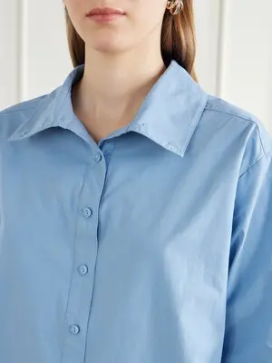 Still Here Madison Cotton-poplin Shirt
